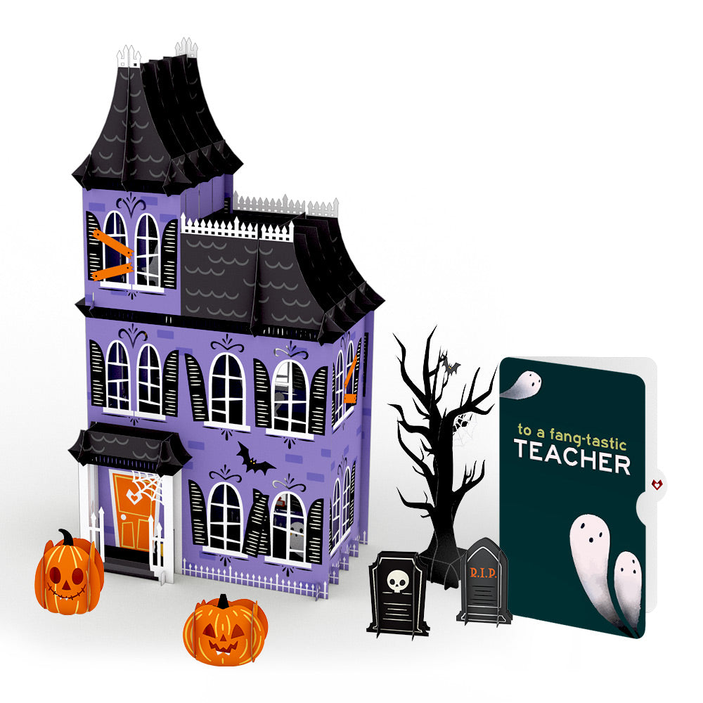 Haunted House Halloween Giant Pop-Up Gift and Sentiment Set for Teache ...