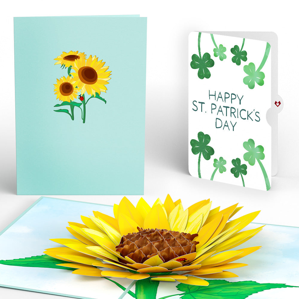 Sunflower Bloom St. Patrick’s Day Pop-Up Card and Sentiment Set – Lovepop