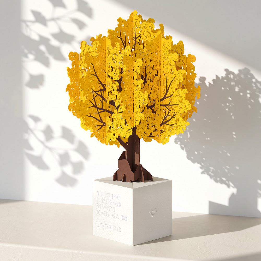 Gingko Biloba Poet Tree Pop-Up Paper Sculpture – Lovepop