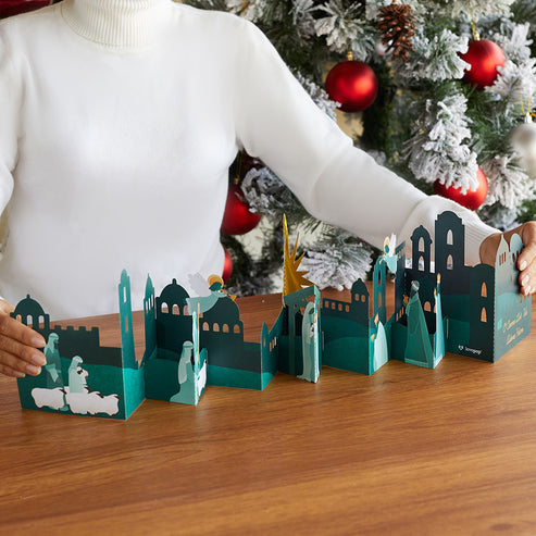 Nativity Scene Loooooong Card™ (Expands to 2 feet) – Lovepop