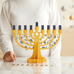 Elegant Interactive Menorah Giant Pop-Up Gift – Lovepop