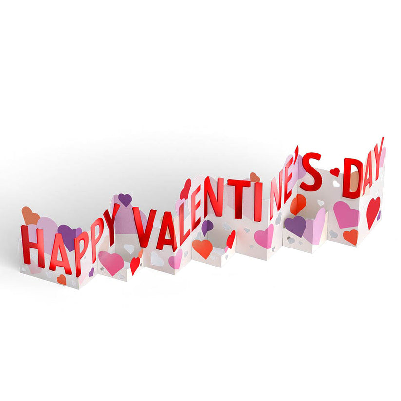 Happy Valentine's Day Loooooong Card™ (Expands to 2 feet) – Lovepop