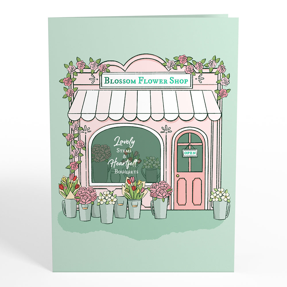 Blossom Flower Shop Card with Mini Bouquet – Lovepop
