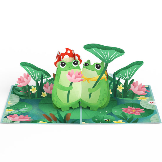 Time Well Spent Frogs Pop-Up Card – Lovepop