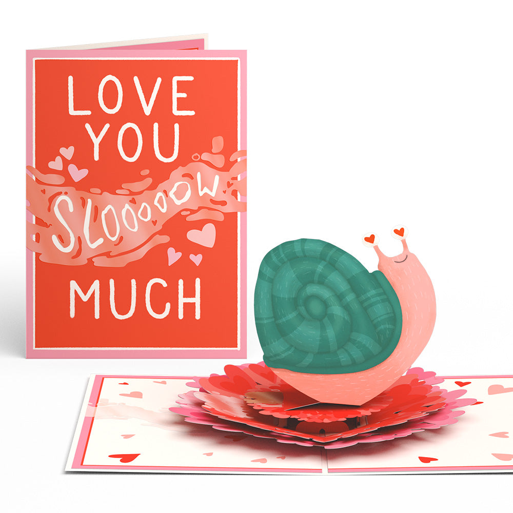 Love You Slow Much Snail Pop-Up Card – Lovepop