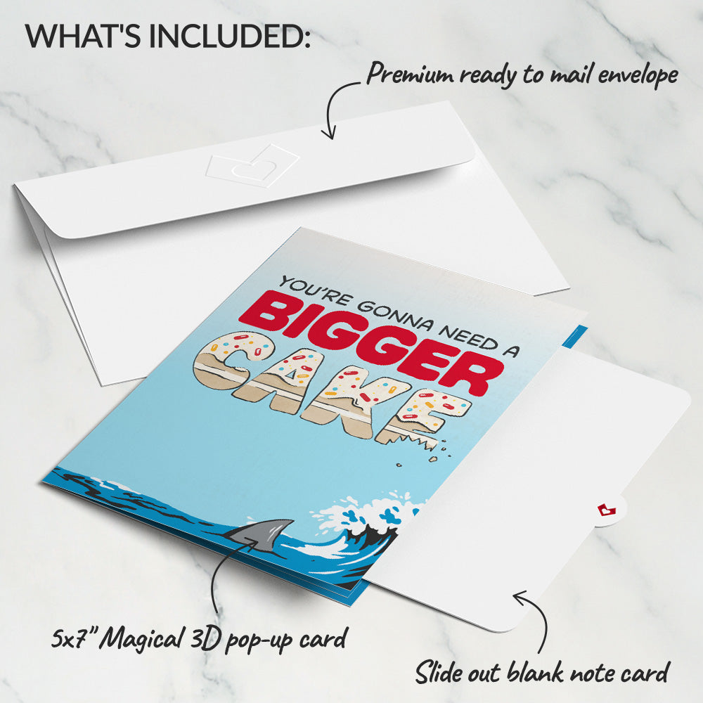 Jaws You're Gonna Need a Bigger Cake Pop-Up Card – Lovepop