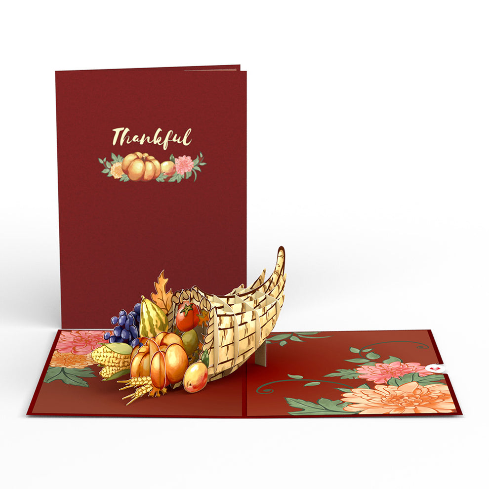 Cornucopia Thanksgiving Card | Pop Up Card | Lovepop
