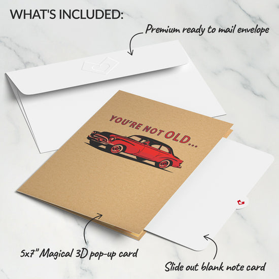 Car Birthday Card | Classic Car Birthday Card | Lovepop