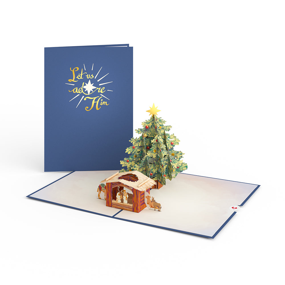 Christmas Card with Nativity Scene | Pop Up Nativity Christmas Card ...
