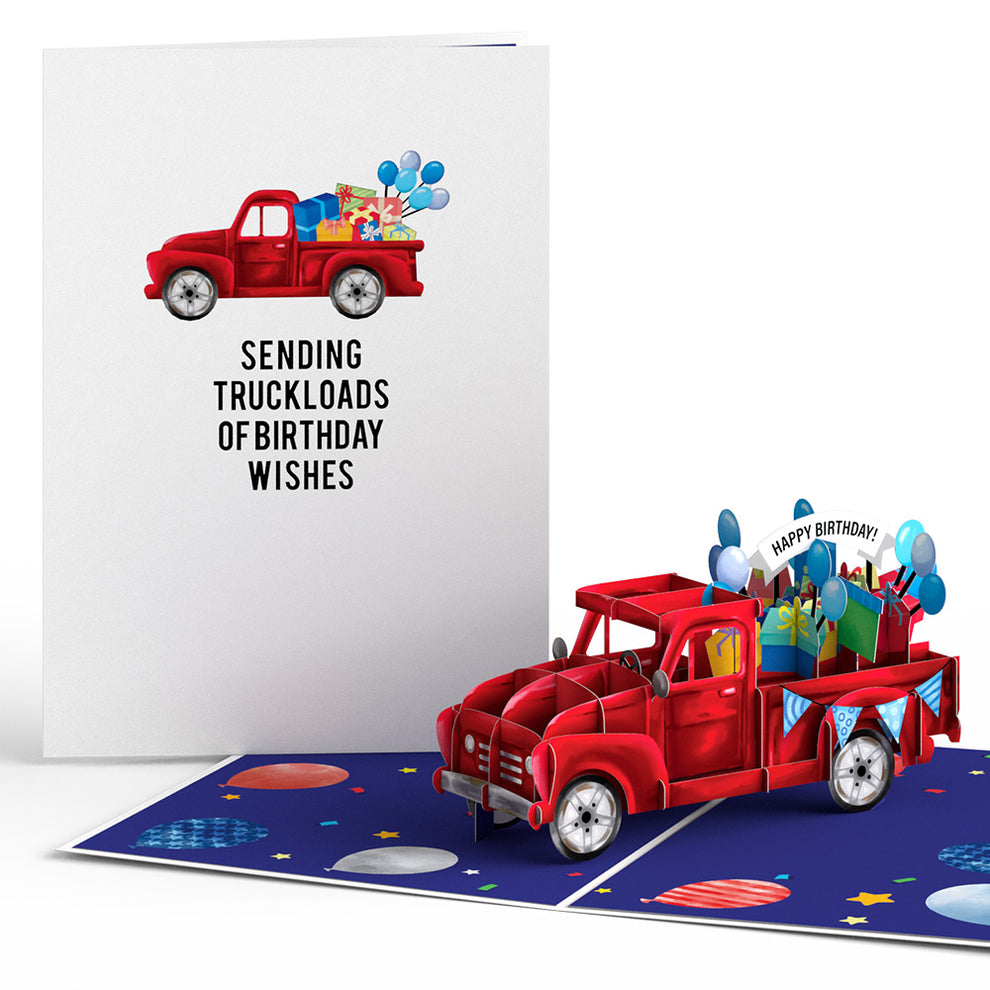 Truckloads of Birthday Wishes Pop-Up Card – Lovepop