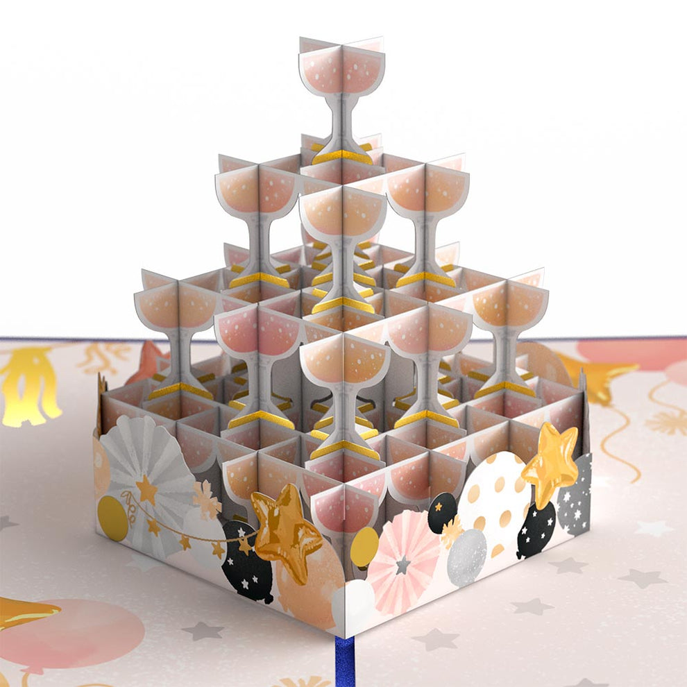 Cheers New Year Card | Pop Up New Year Card | Lovepop