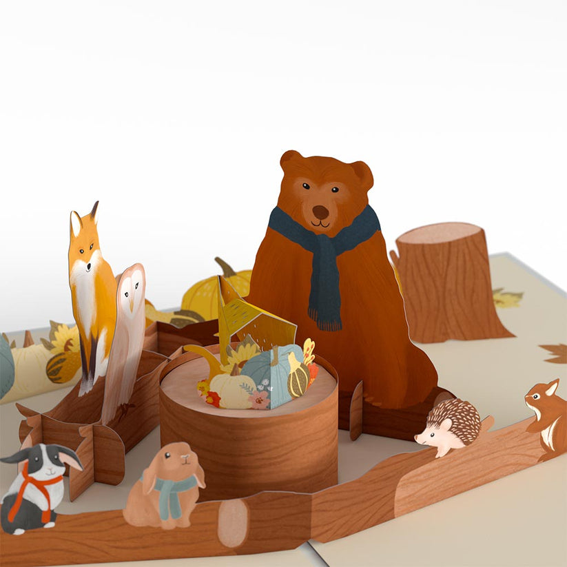 Forest Animal Cards - Woodland Harvest Thanksgiving Card | Lovepop