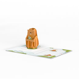 Happy Groundhog Day Card with Pop-Up Gift – Lovepop