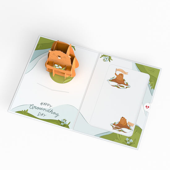 Happy Groundhog Day Card with Pop-Up Gift – Lovepop