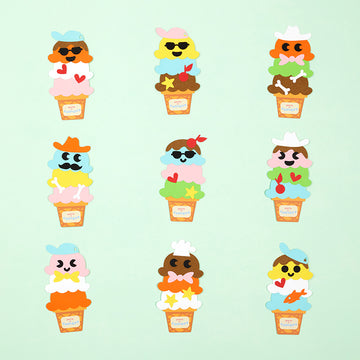 Valentine's Day Craft Kit Make-Your-Own Ice Cream Cones – Lovepop