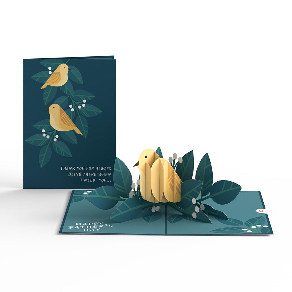Happy Father's Day Birds Pop-Up Card – Lovepop
