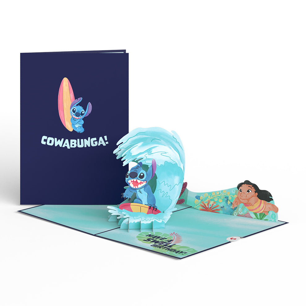 Disney's Stitch Cowabunga Birthday Pop-Up Card – Lovepop