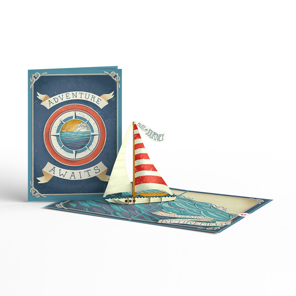 Adventure Awaits Retirement Pop-Up Card – Lovepop
