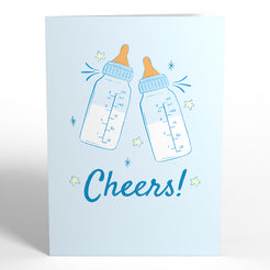 Poppin' Bottles and Changing Diapers New Baby Pop-Up Card – Lovepop