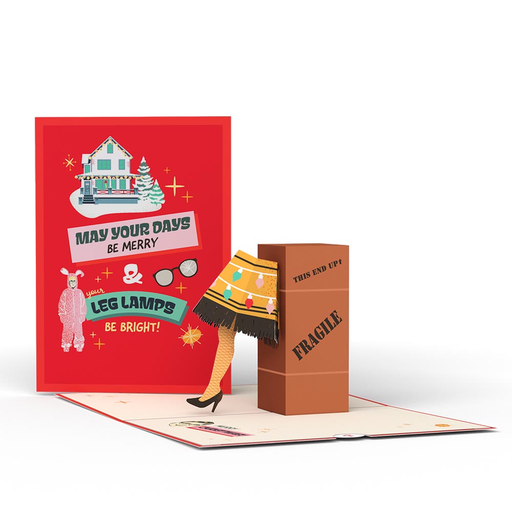 A Christmas Story Holiday Leg Lamp Pop-Up Card – Lovepop