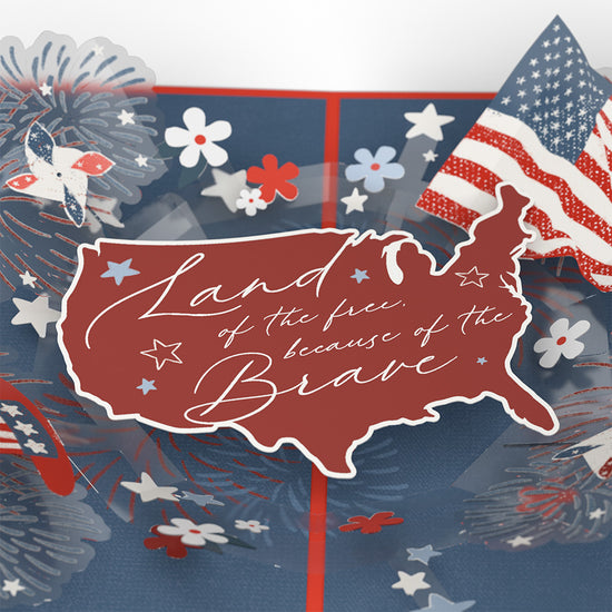 Land of the Free Patriotic Pop-Up Card – Lovepop