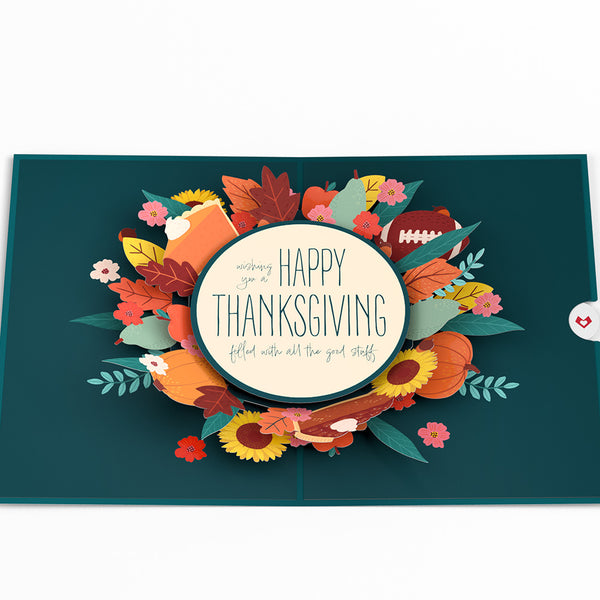 All the Good Stuff Thanksgiving Pop-Up Card – Lovepop