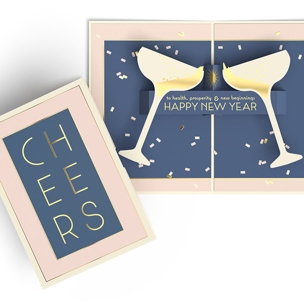 Cheers Happy New Year Pop-Up Card – Lovepop