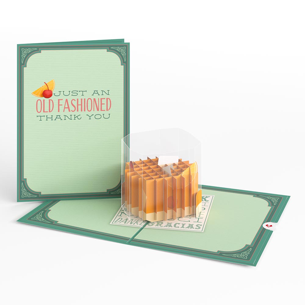 Old Fashioned Thank You Pop-Up Card – Lovepop