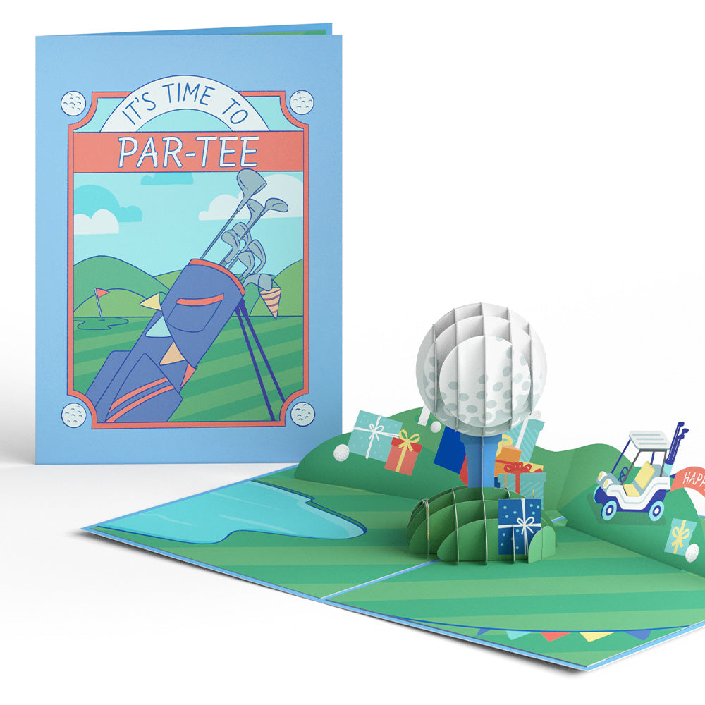Time to Par-Tee Birthday Golf Pop-Up Card – Lovepop