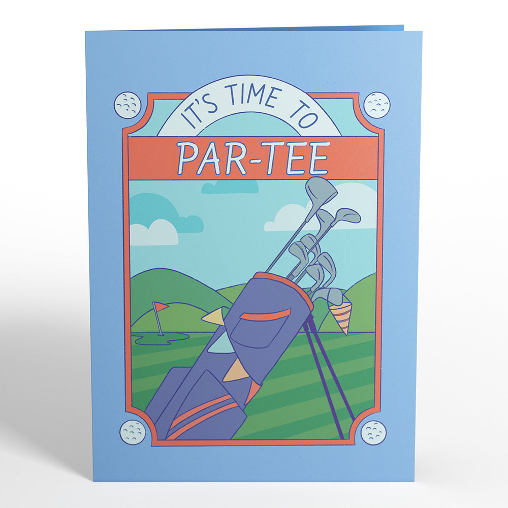 Time to Par-Tee Birthday Golf Pop-Up Card – Lovepop