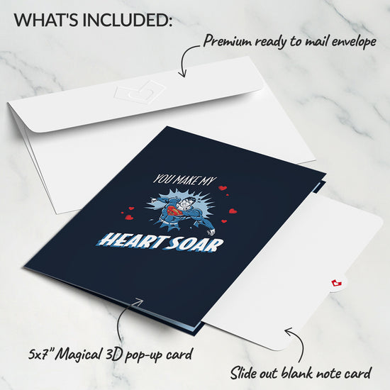 Superman™ You Make My Heart Soar Pop-Up Card – Lovepop