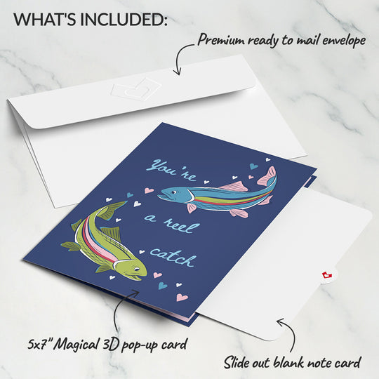 You’re a Reel Catch Fish Pop-Up Card – Lovepop