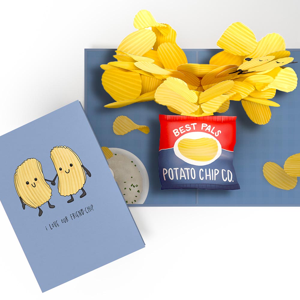 I Love Our Friend-Chip Pop-Up Card – Lovepop