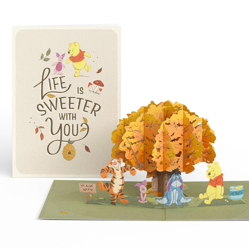 Disney's Winnie the Pooh Life Is Sweeter With You Pop-Up Card – Lovepop