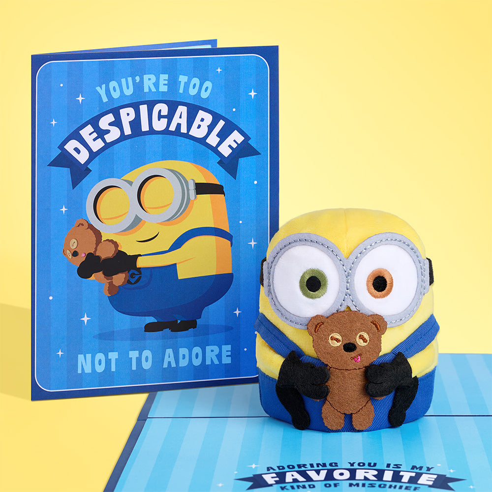 Minions 'Too Despicable Not to Adore' Plushpop Card – Lovepop