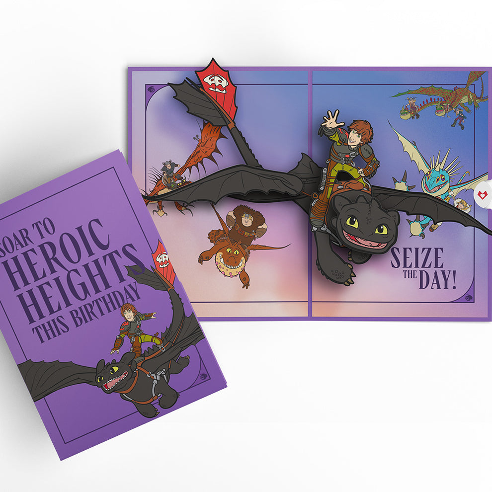 How to Train Your Dragon Heroic Heights Birthday Pop-Up Card – Lovepop