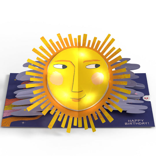Another Trip Around the Sun Birthday Light-Up Pop-Up Card – Lovepop