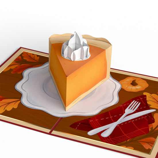 Pumpkin Pie Thanksgiving Pop-Up Card and Sentiment Set – Lovepop