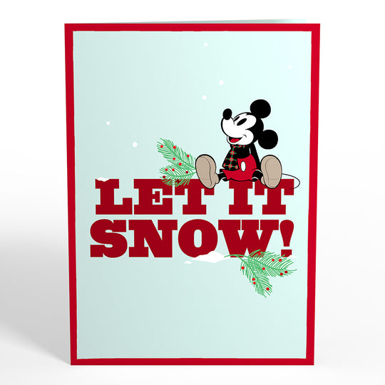 Disney's Mickey Mouse Let It Snow Pop-Up Card – Lovepop