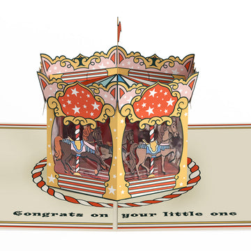Congrats on Your Little One Carousel Pop-Up Card – Lovepop