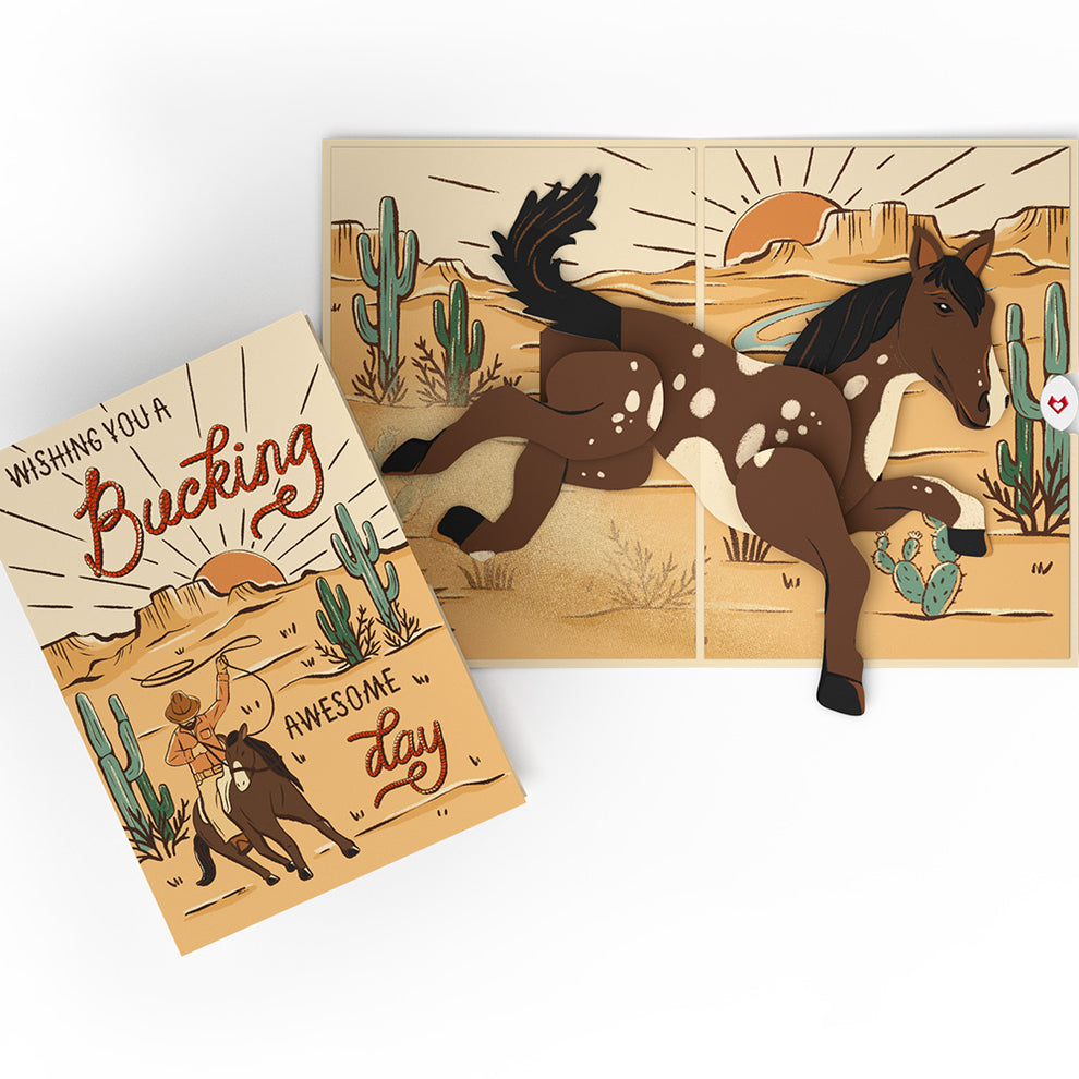 Bucking Awesome Day Pop-Up Card – Lovepop