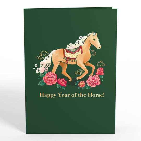 Year of the Horse Lunar New Year Pop-Up Card – Lovepop