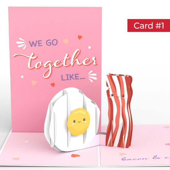 We Go Together Like... Valentine's Day 4-in-1 Nesting Card – Lovepop