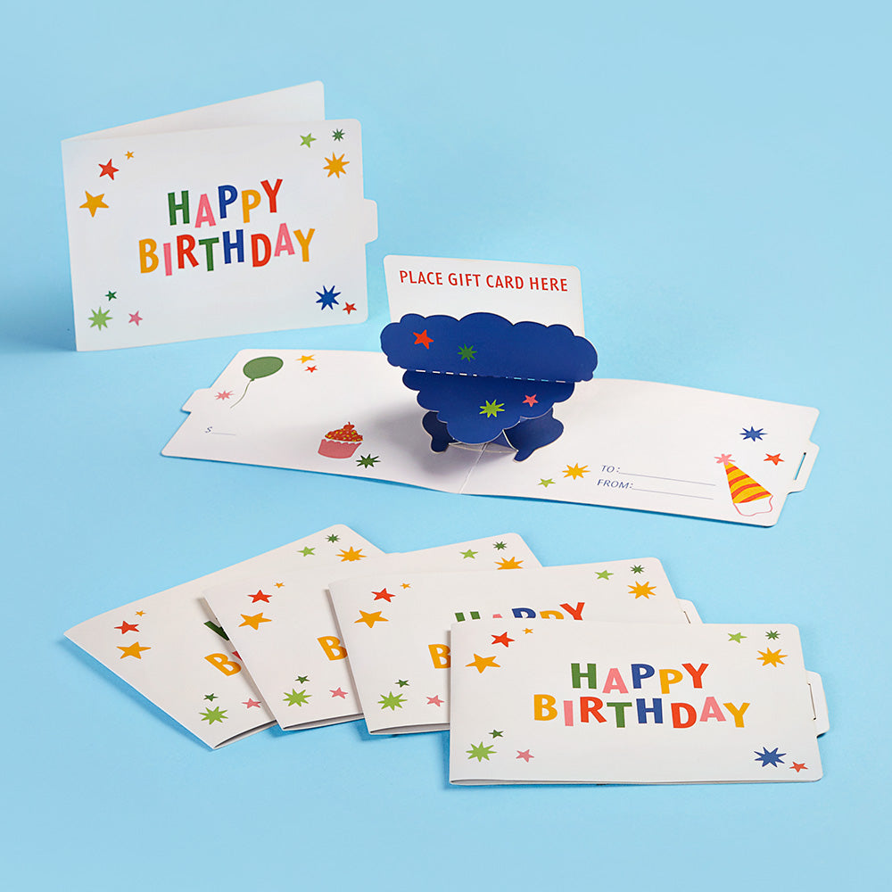 Happy Birthday Gift Card Holders 6-Pack – Lovepop