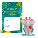 Valentine’s Day Safari Assorted Cards Kids Classroom 24-Pack – Lovepop