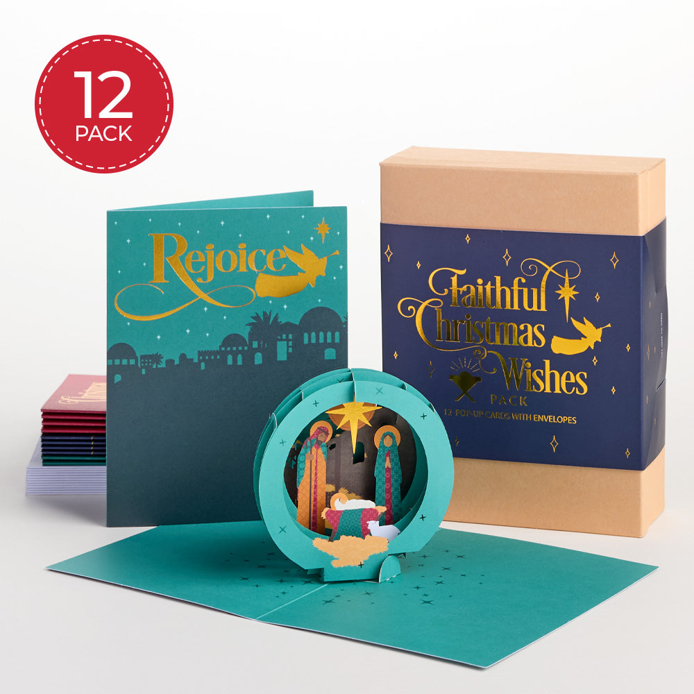 Faithful Christmas Wishes Box Set (Assorted 12-Pack): Paperpop® Card ...