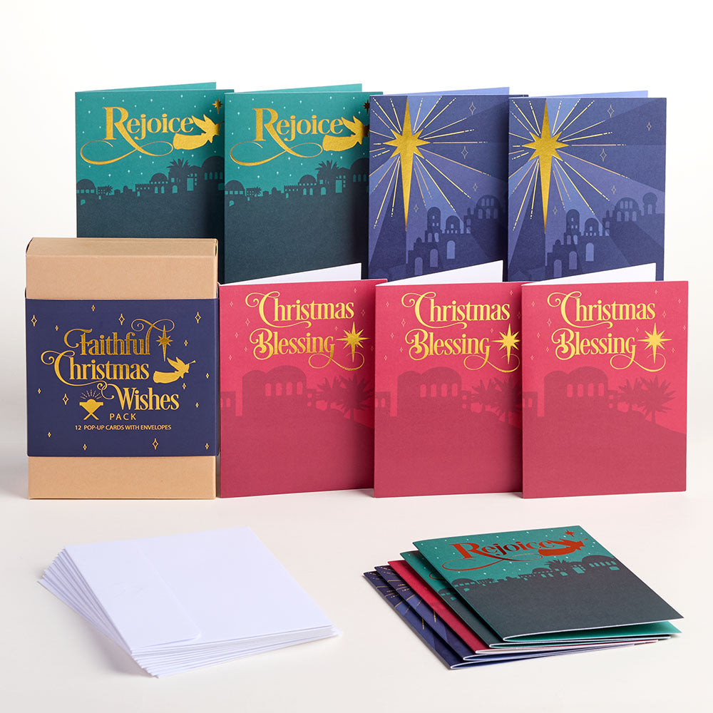 Faithful Christmas Wishes Box Set (Assorted 12-Pack): Paperpop® Card ...