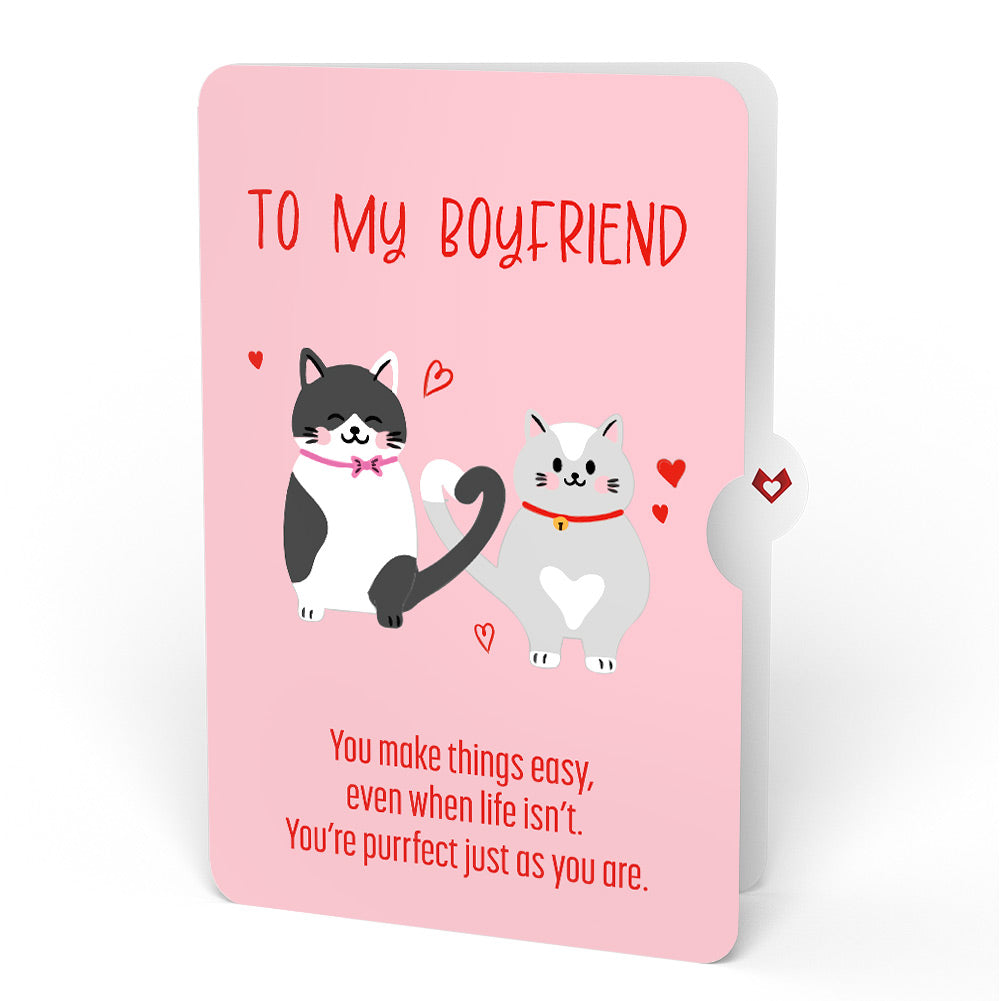 Love Cats Pop-Up Card and Sentiment Set for Boyfriend – Lovepop