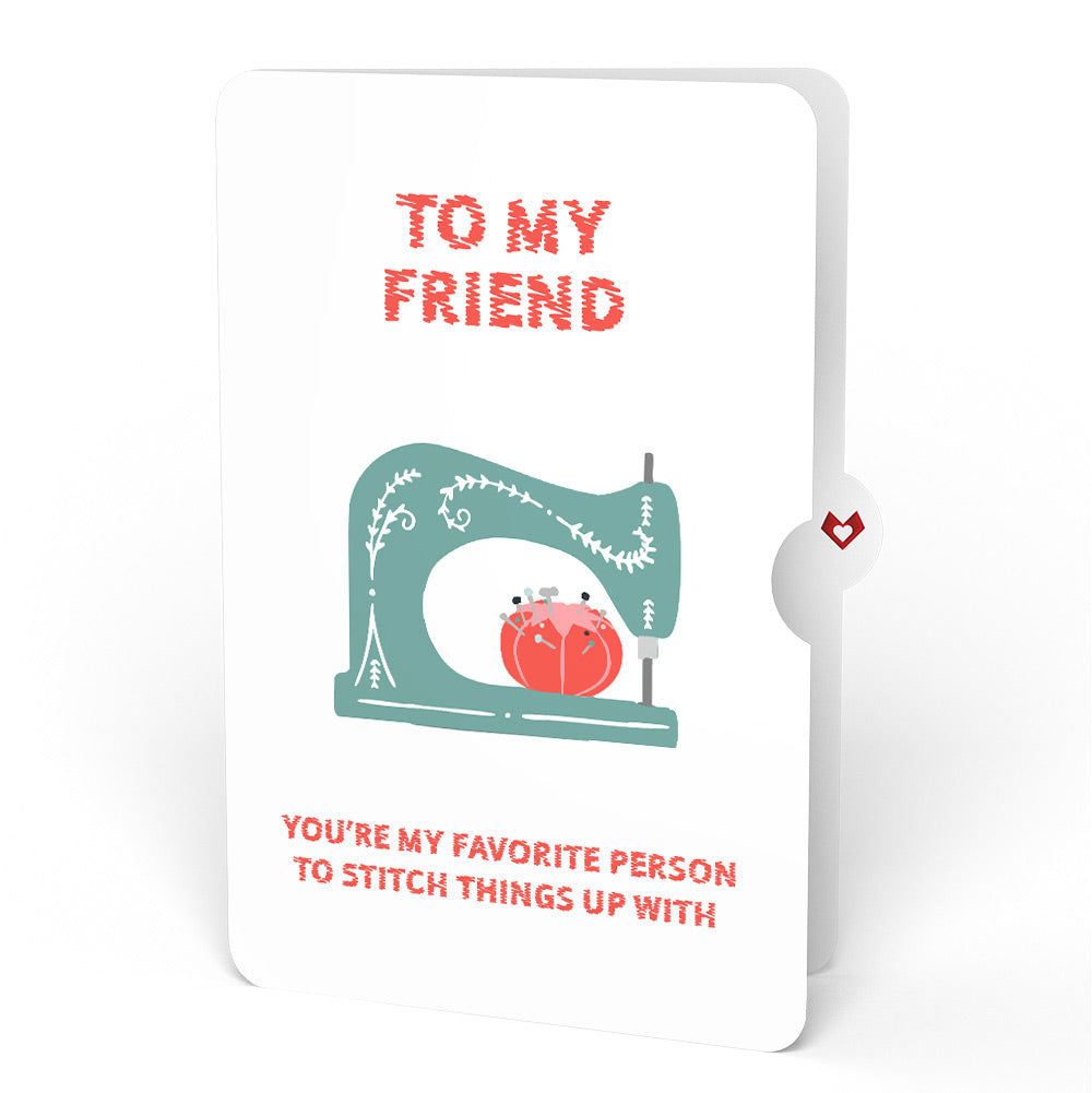 Love You Sew Much Friendship Pop-Up Card and Sentiment Set – Lovepop