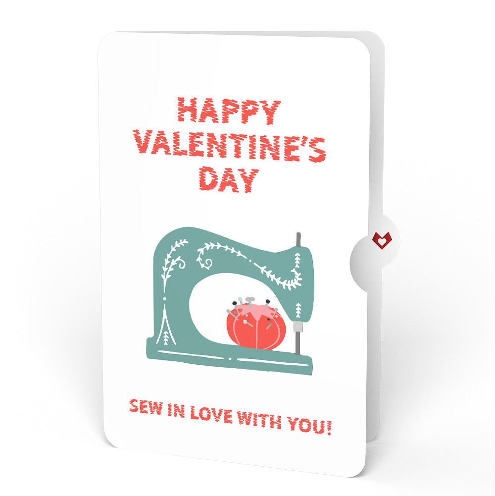 Love You Sew Much Valentine's Day Pop-Up Card and Sentiment Set – Lovepop